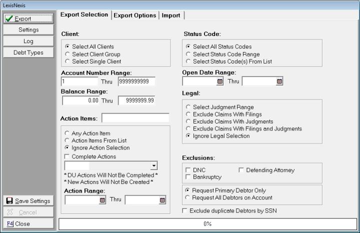 LexisNexis Interface